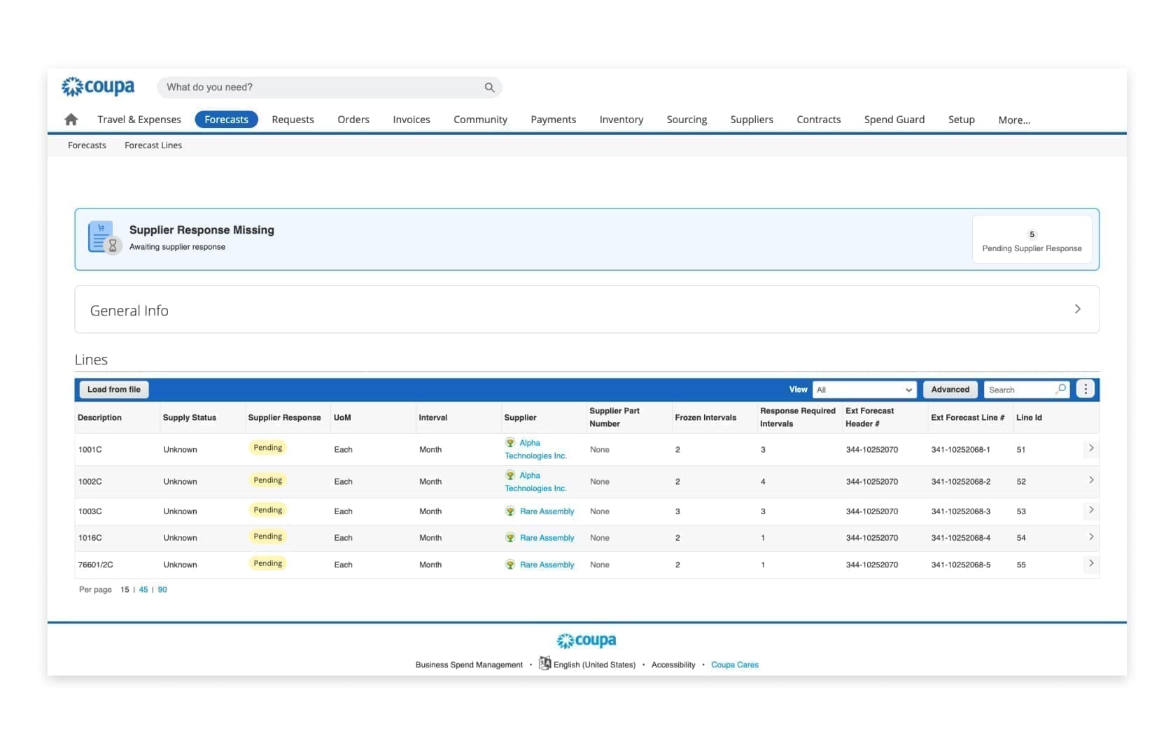 Forecast Collaboration Software ⎸ Coupa
