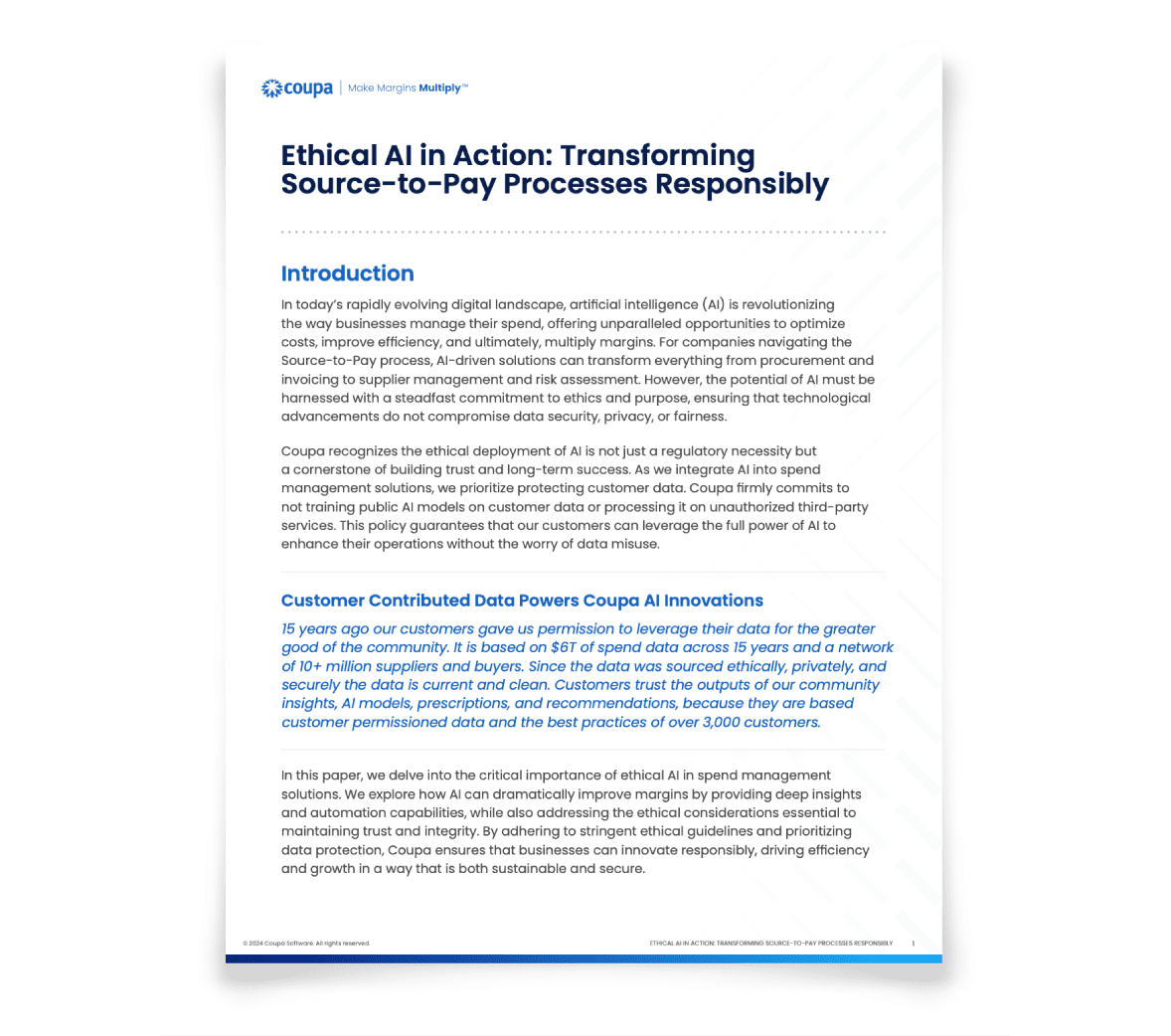 Community-Generated AI at Coupa