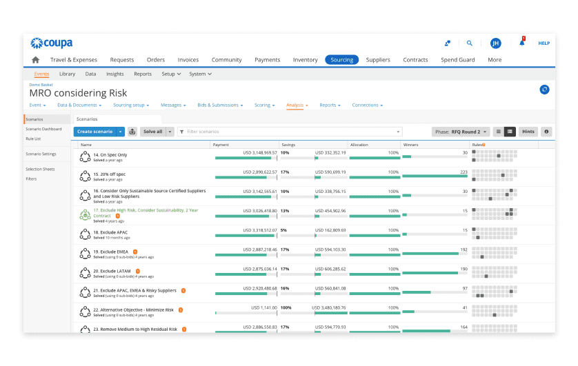 Sourcing Optimization Software | Coupa