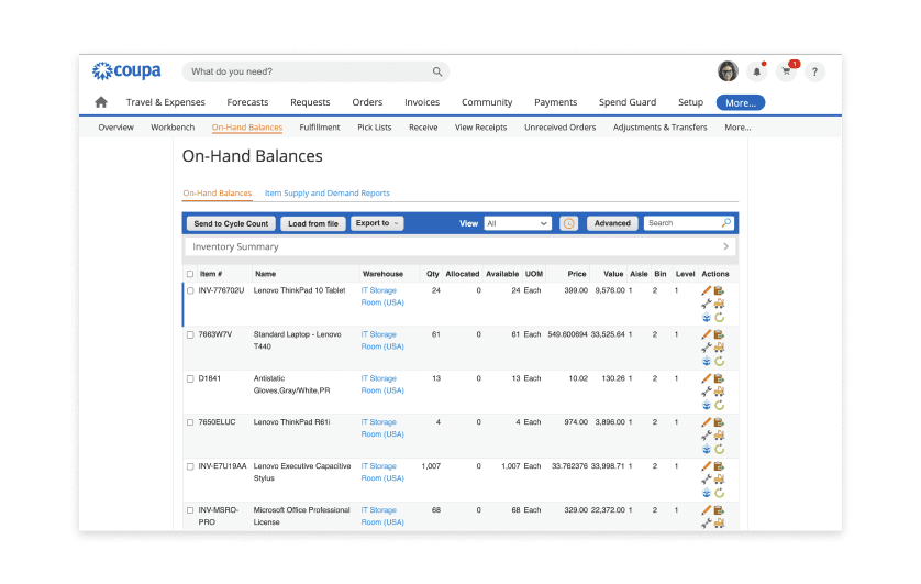Inventory Management Software | Coupa