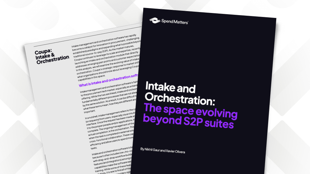 Intake & Orchestration: The Space Evolving Beyond P2P Suites | Coupa